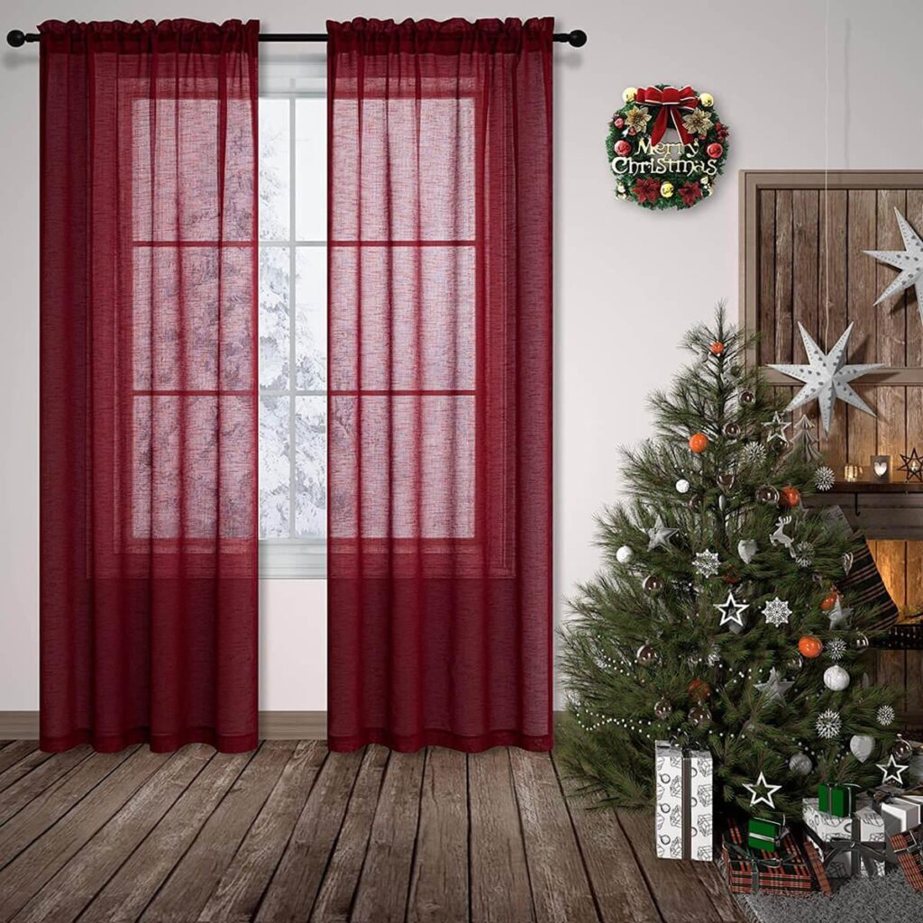 25 Christmas Curtain Designs to Make Your Home Merry and Bright