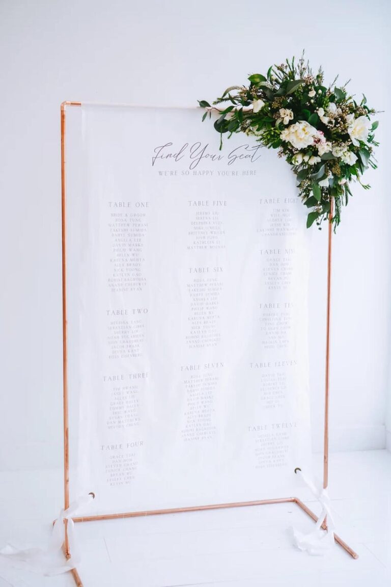 21 Creative DIY Wedding Seating Charts to Charm Your Guests