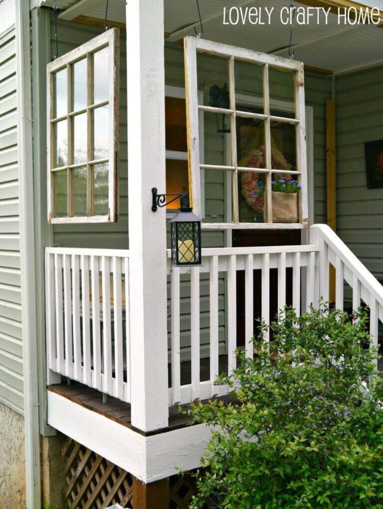 49 Eye-Catching Outdoor Designs Using Old Windows