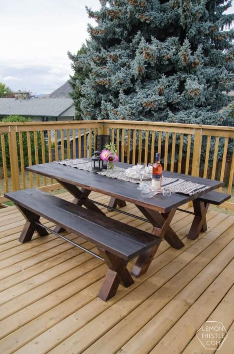24 Stylish DIY Outdoor Tables to Elevate Your Backyard Entertaining