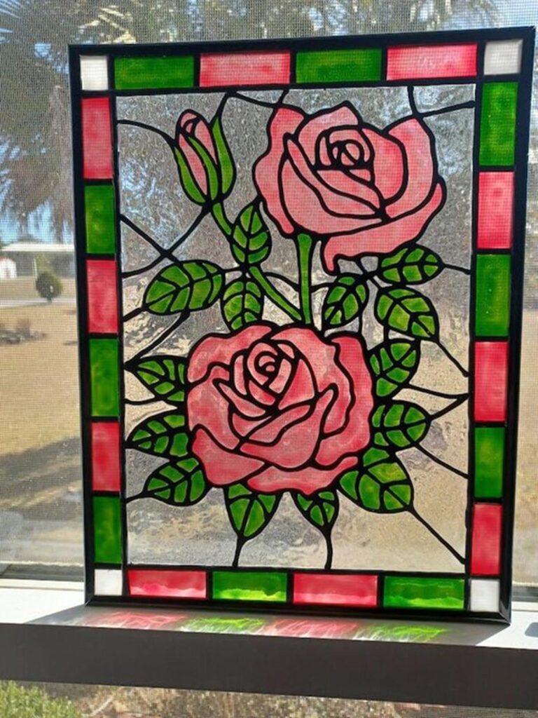 19 Gorgeous Hand Painted Window Ideas for a Fancy Home Upgrade