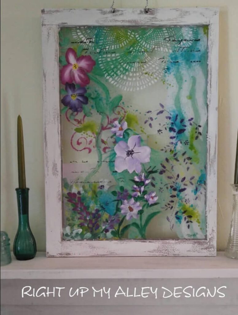 19 Gorgeous Hand Painted Window Ideas for a Fancy Home Upgrade