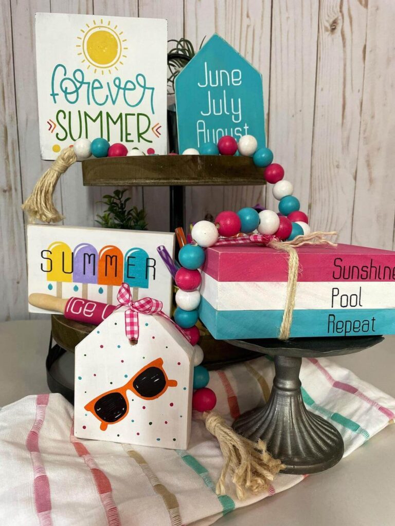23 Summer Tiered Tray Decorations to Captivate Your Guests