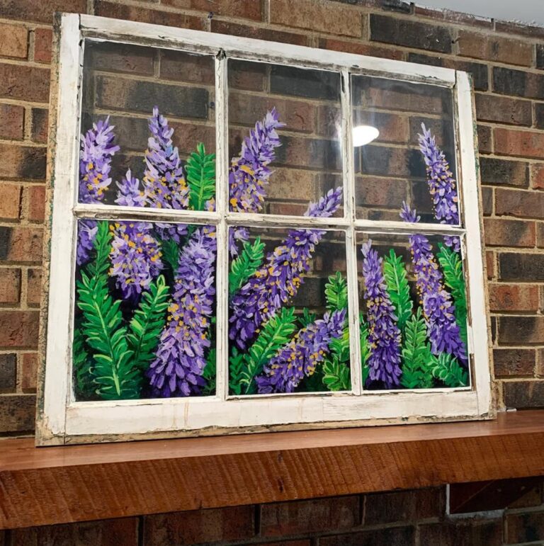 19 Gorgeous Hand Painted Window Ideas for a Fancy Home Upgrade