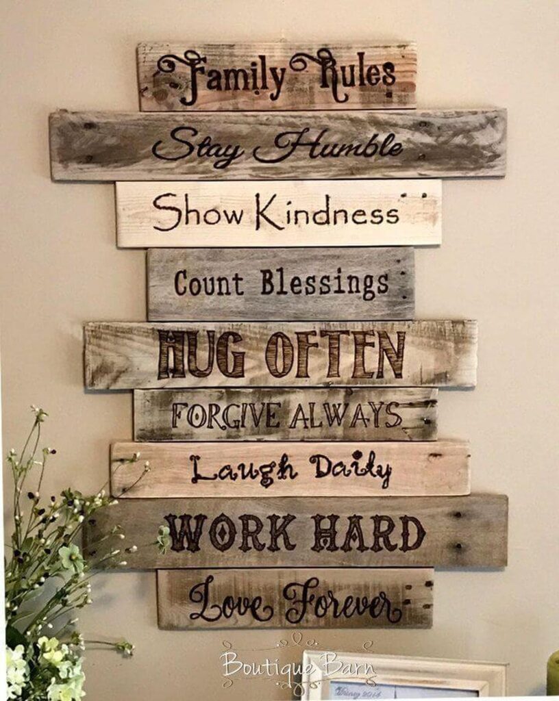 25 Creative Rustic Wood Signs for Heartfelt Inspiration