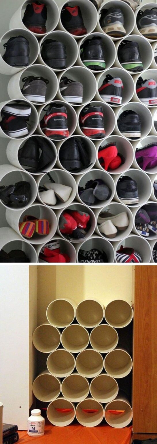 24 Easy PVC Pipe Organizing and Storage Projects