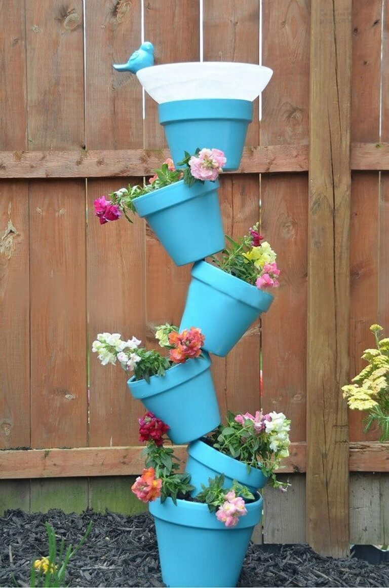 20 Quick and Easy Flower Towers to Build This Weekend