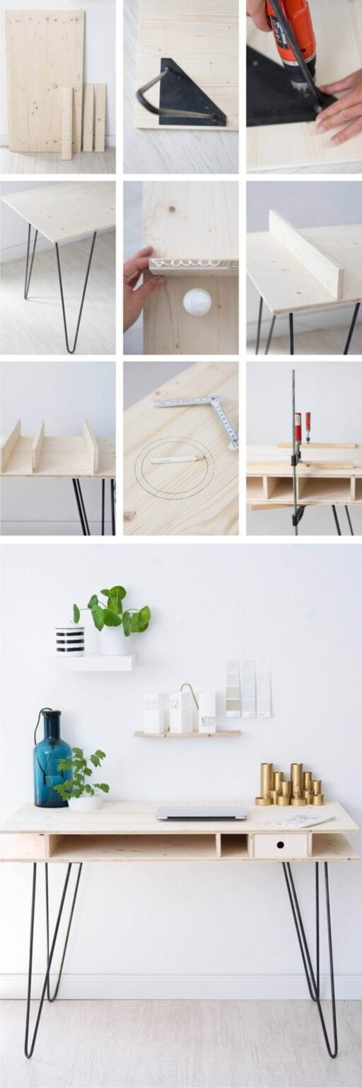 28 DIY Desk Projects to Build Your Ideal Budget-Friendly Workspace