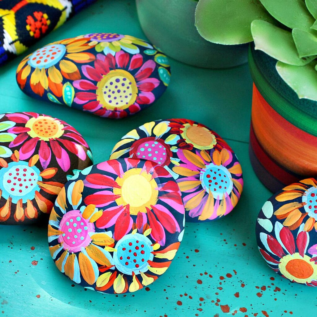 20 Creative Painted Rock Designs for Whimsical Home Accents