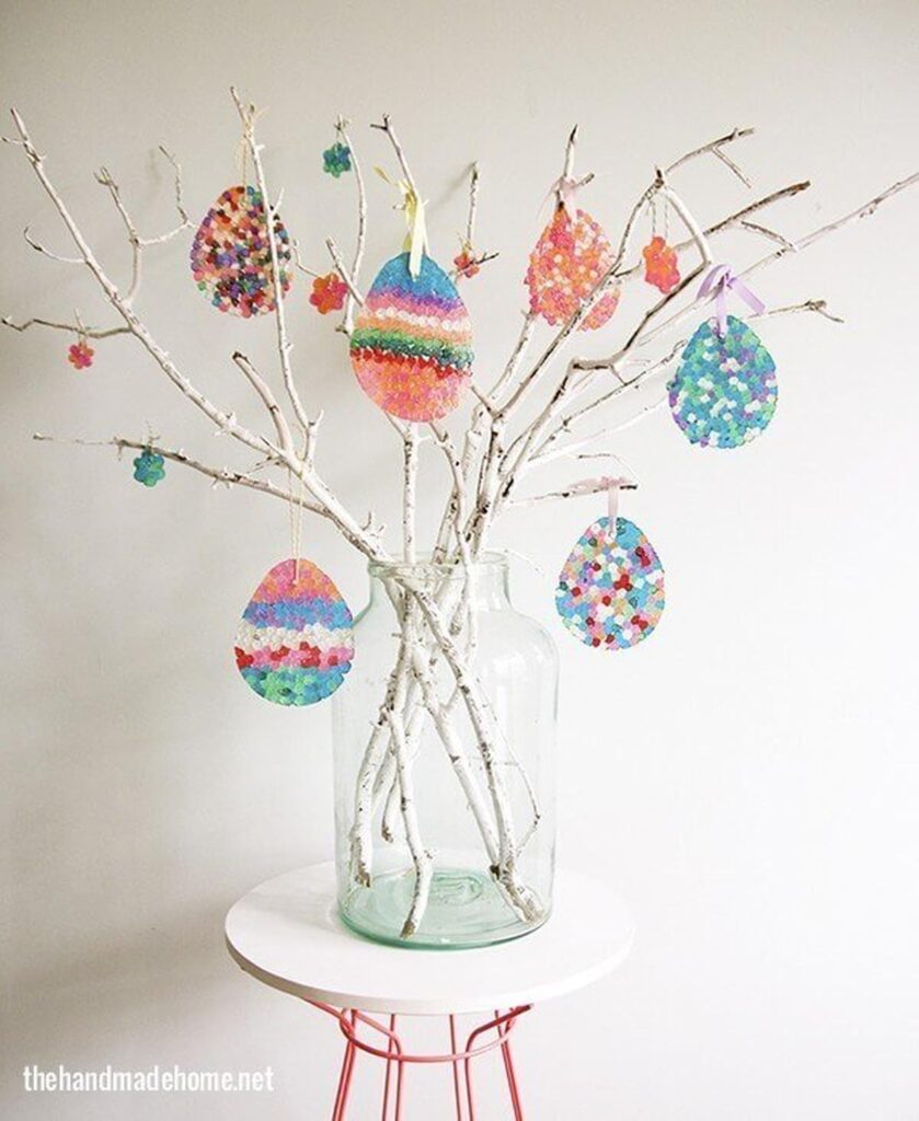 18 Cheerful Easter Egg Tree Ideas to Brighten Your Holiday