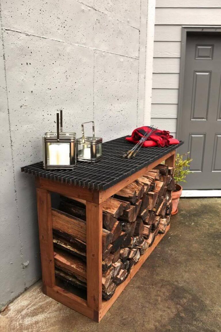 16 Best DIY Outdoor Firewood Rack Ideas