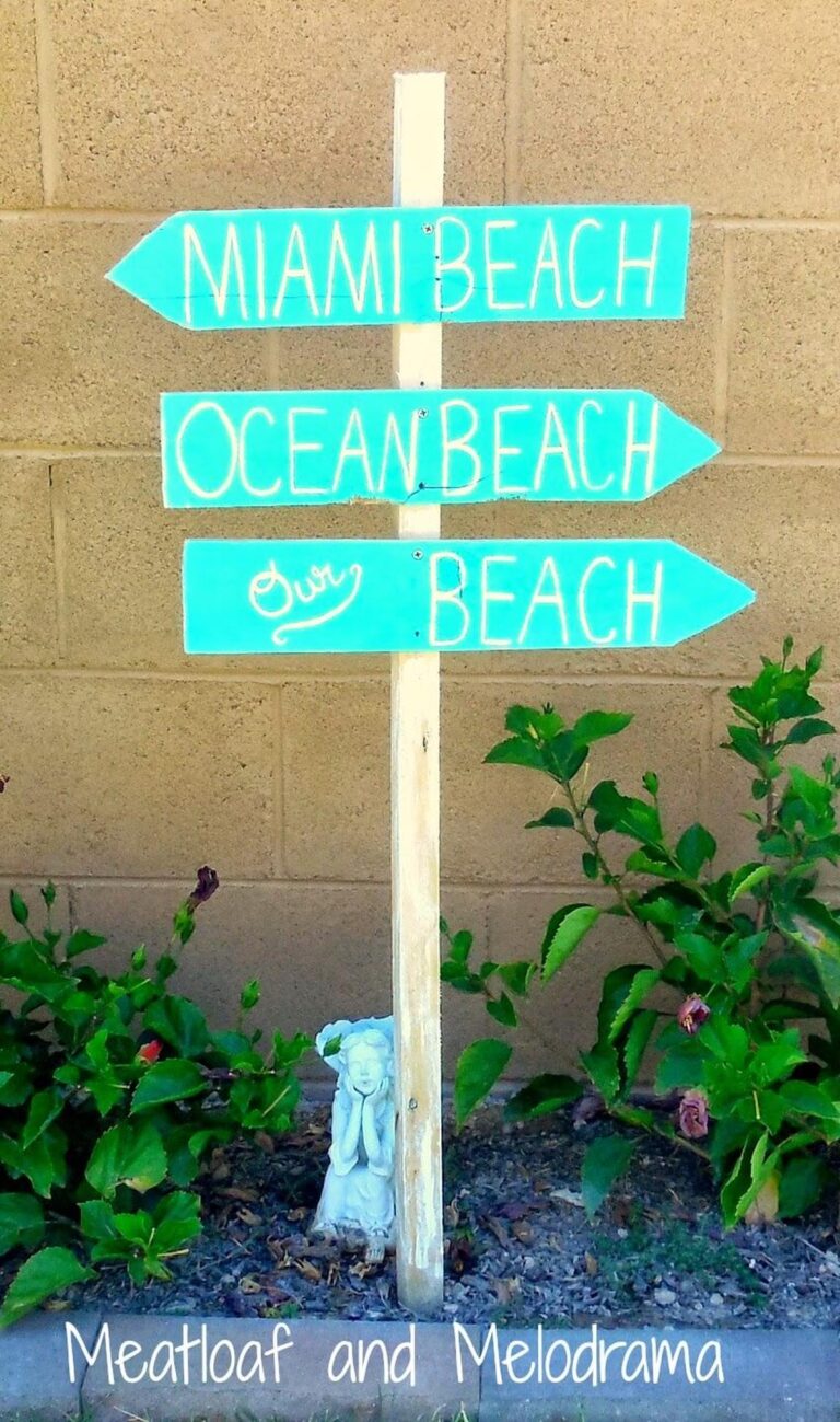 52 Awesome Beach Themed Wooden Signs for a Coastal Vibe