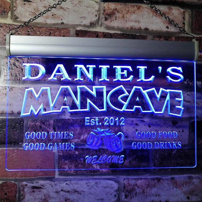 28 Unique Man Cave Signs to Boost Your Space's Style