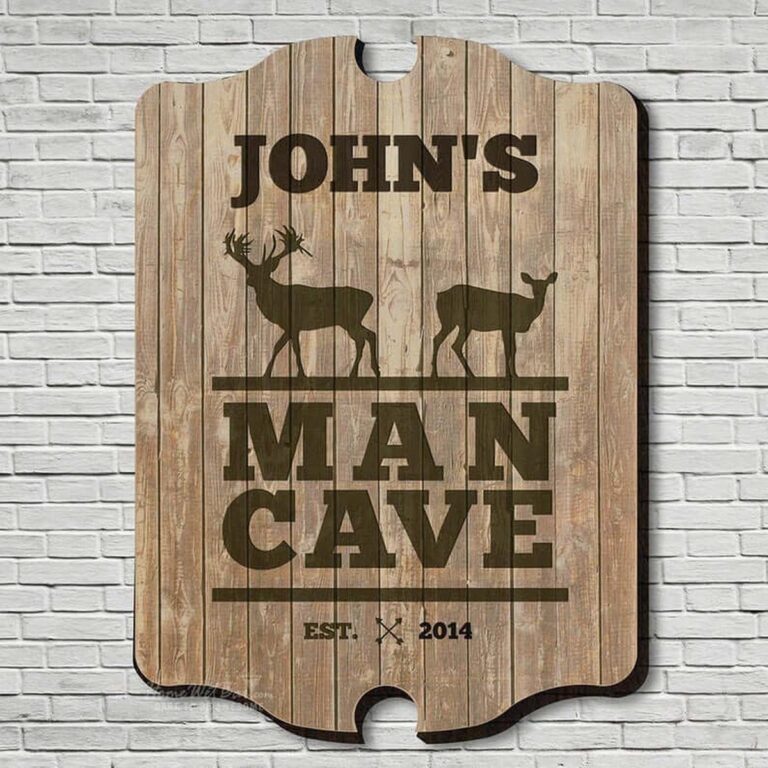 28 Unique Man Cave Signs to Boost Your Space's Style