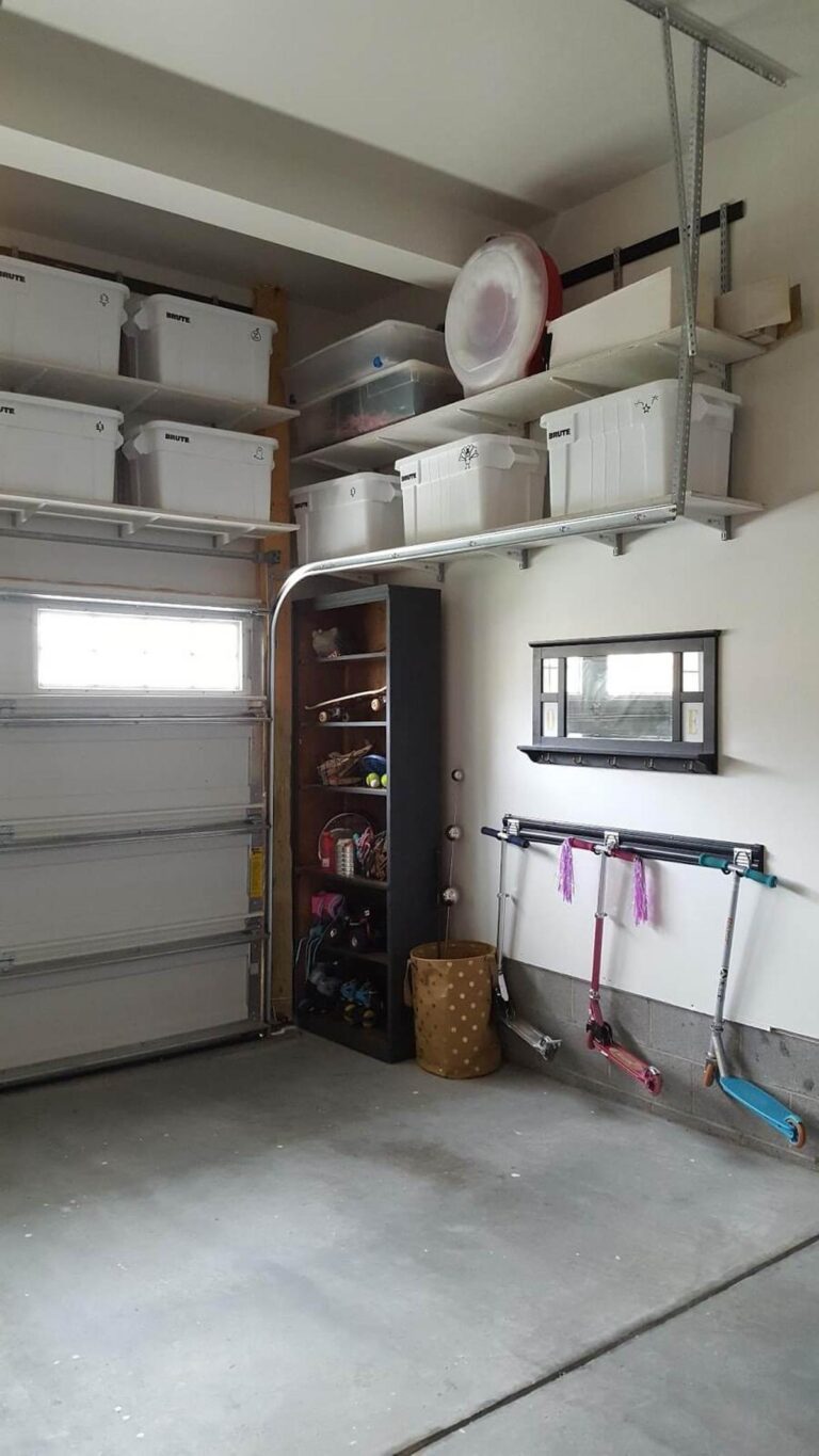 13 Simple DIY Overhead Garage Storage Ideas to Save Space