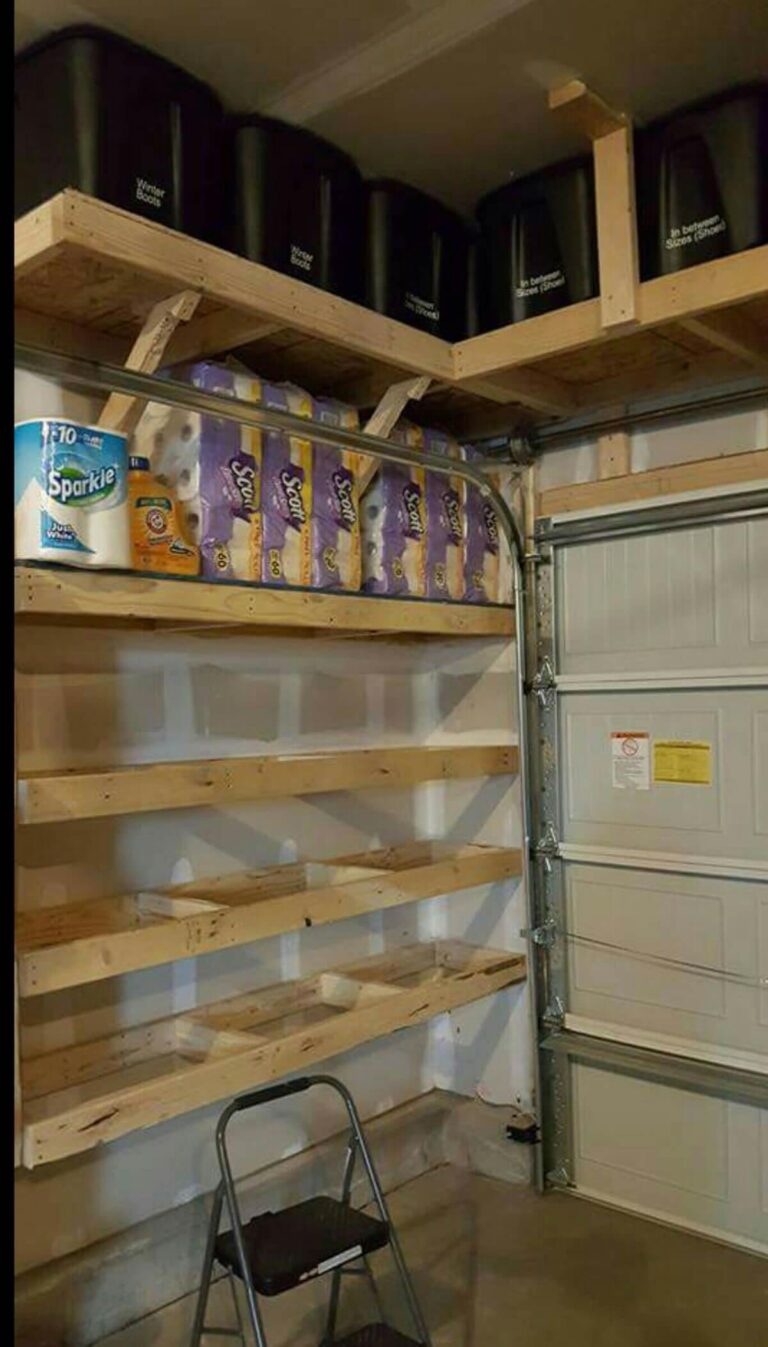13 Simple DIY Overhead Garage Storage Ideas to Save Space