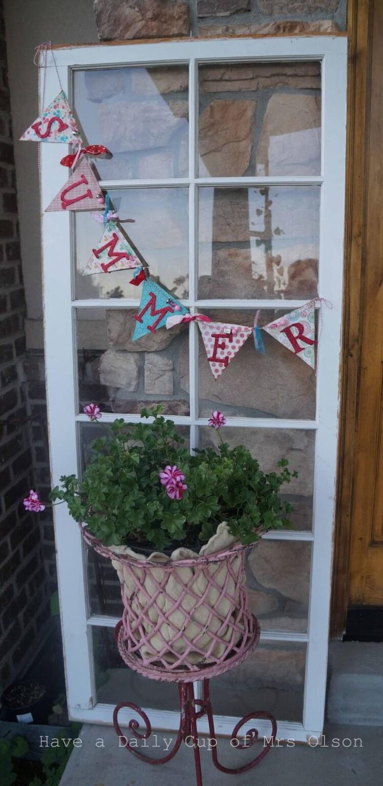 49 Eye-Catching Outdoor Designs Using Old Windows