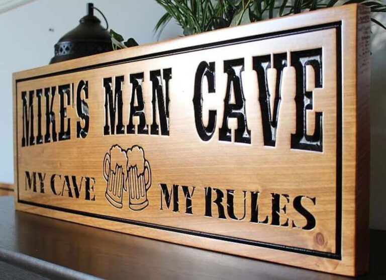 28 Unique Man Cave Signs to Boost Your Space's Style