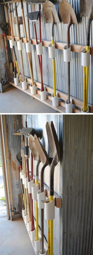 24 Easy PVC Pipe Organizing and Storage Projects