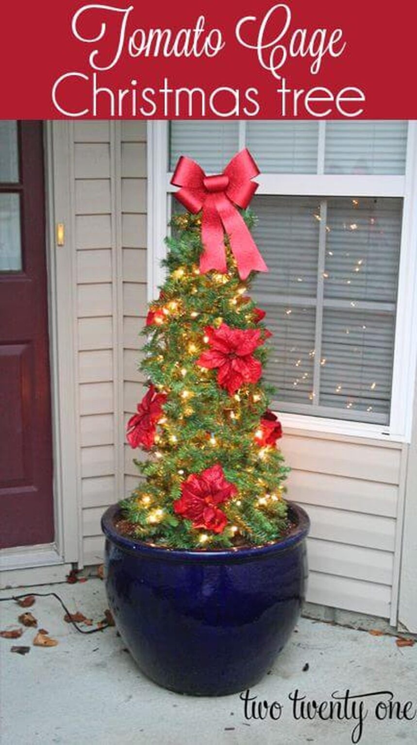 33 Holiday Planter Designs to Brighten Your Front Porch