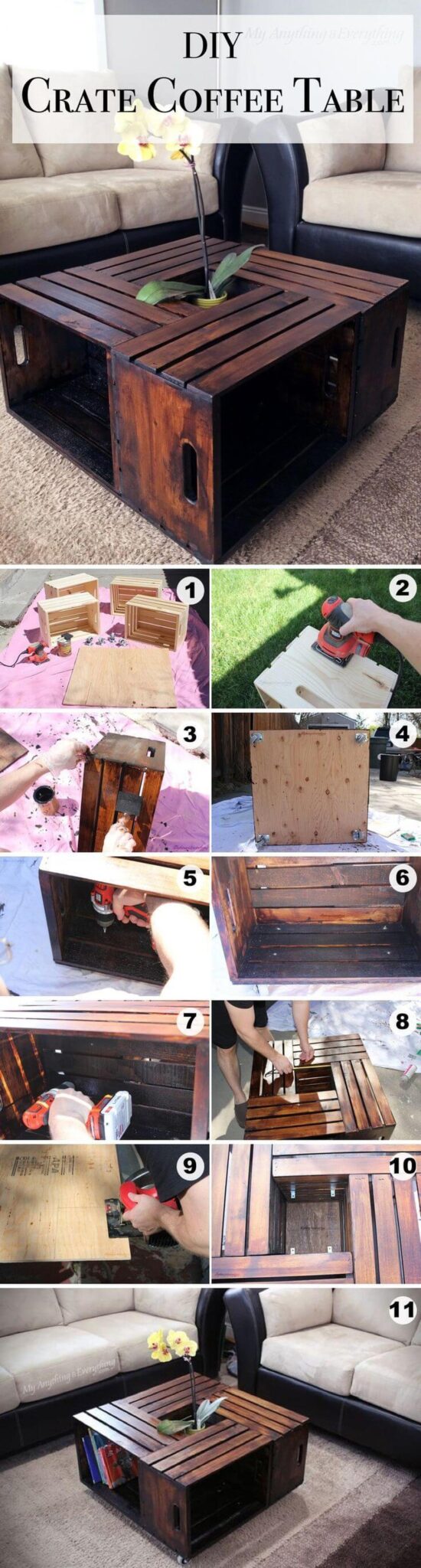 22 Practical and Stylish Farmhouse Coffee Table DIY Projects