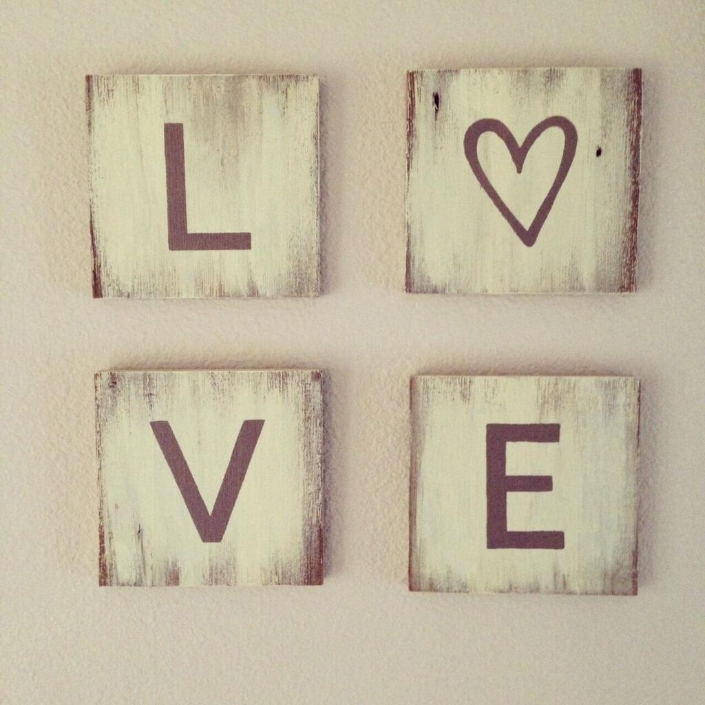 34 Rustic LOVE Wood Signs to Warm Your Heart and Home
