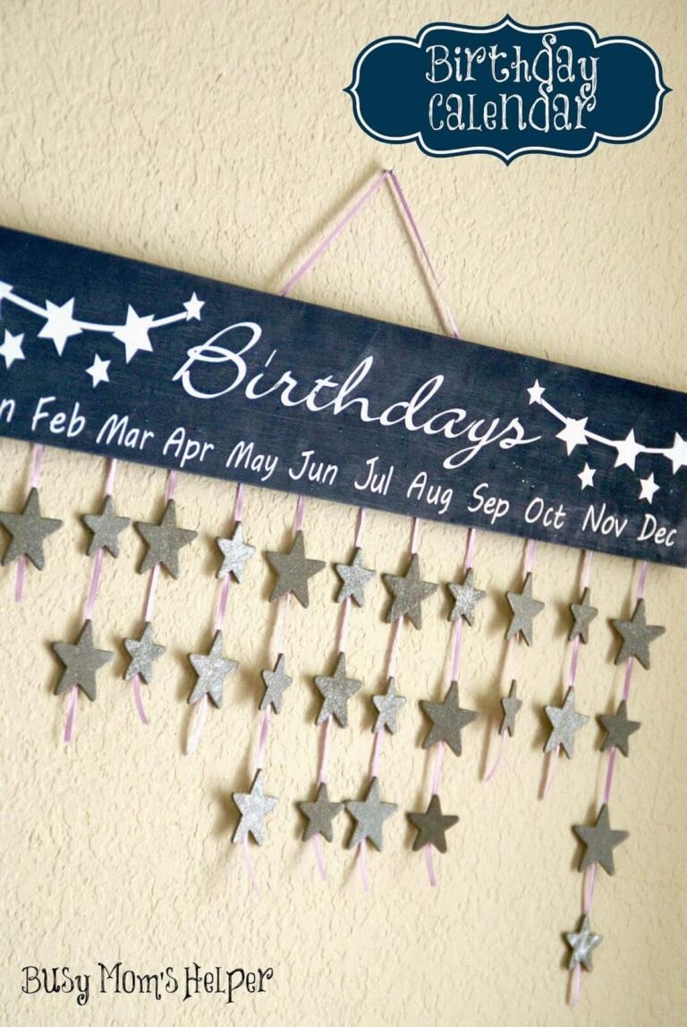 16 Unique DIY Birthday Calendars for Memorable Celebrations