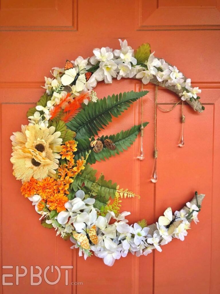 23 Unique Moon Wreath Designs for a Charming Home Vibe