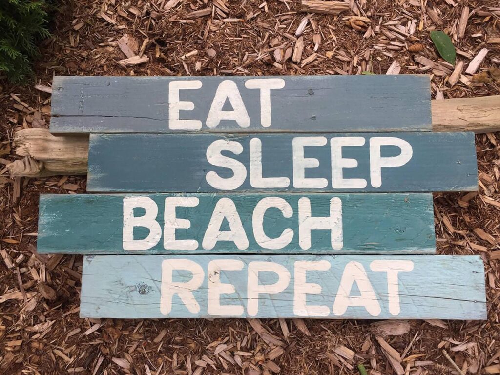 52 Awesome Beach Themed Wooden Signs for a Coastal Vibe