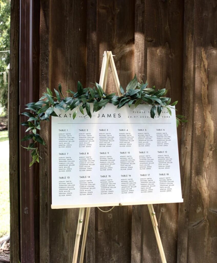 21 Creative DIY Wedding Seating Charts to Charm Your Guests