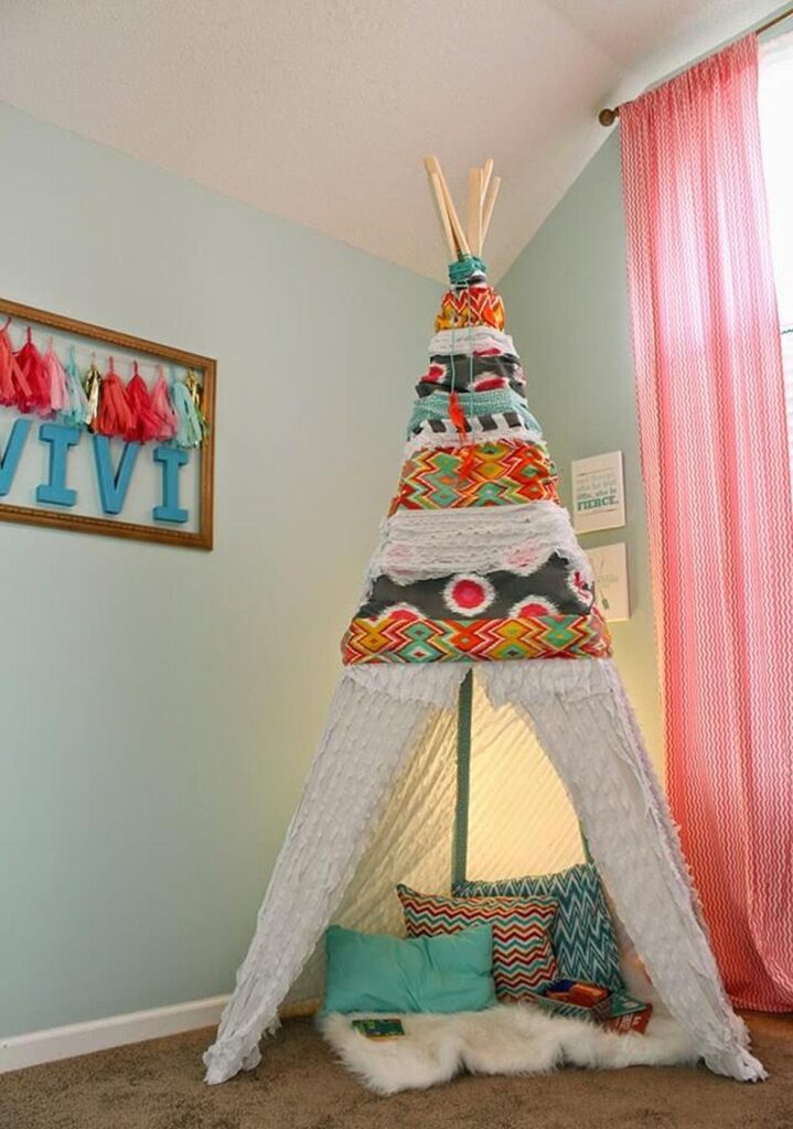 13 Unique DIY Teepee Tent Designs Your Kids Will Love