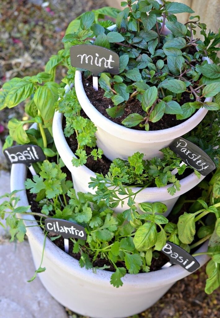 12 Clever Space Saver DIY Herb Tower Ideas for Small Gardens