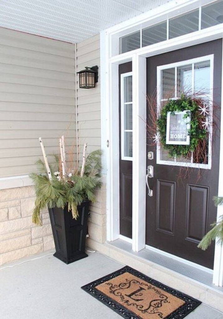 32 Stunning Entryway Decor Ideas With Plants That Welcome Home