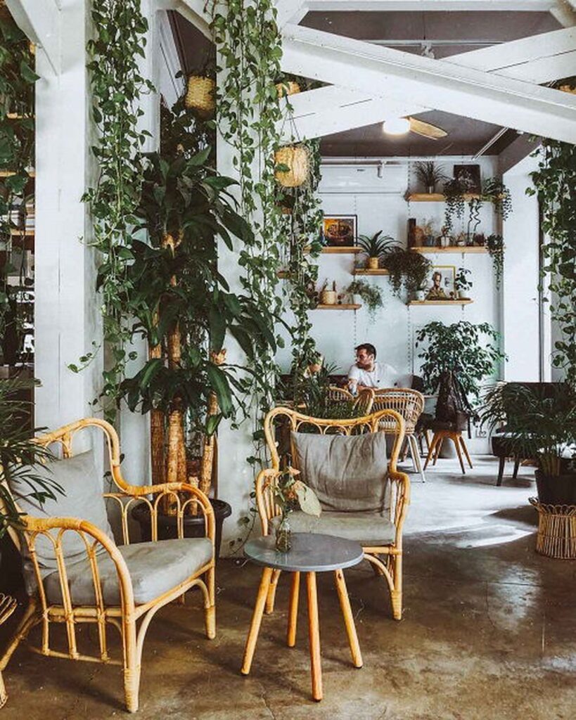 17 Cozy Coffee Space Ideas with Beautiful Plants to Enjoy