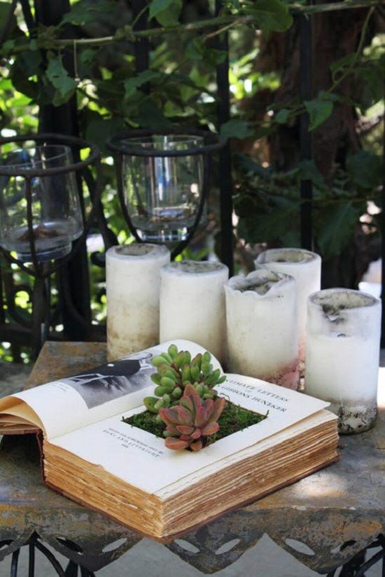 11 Enchanting DIY Book Planter Ideas That Bring Nature Home