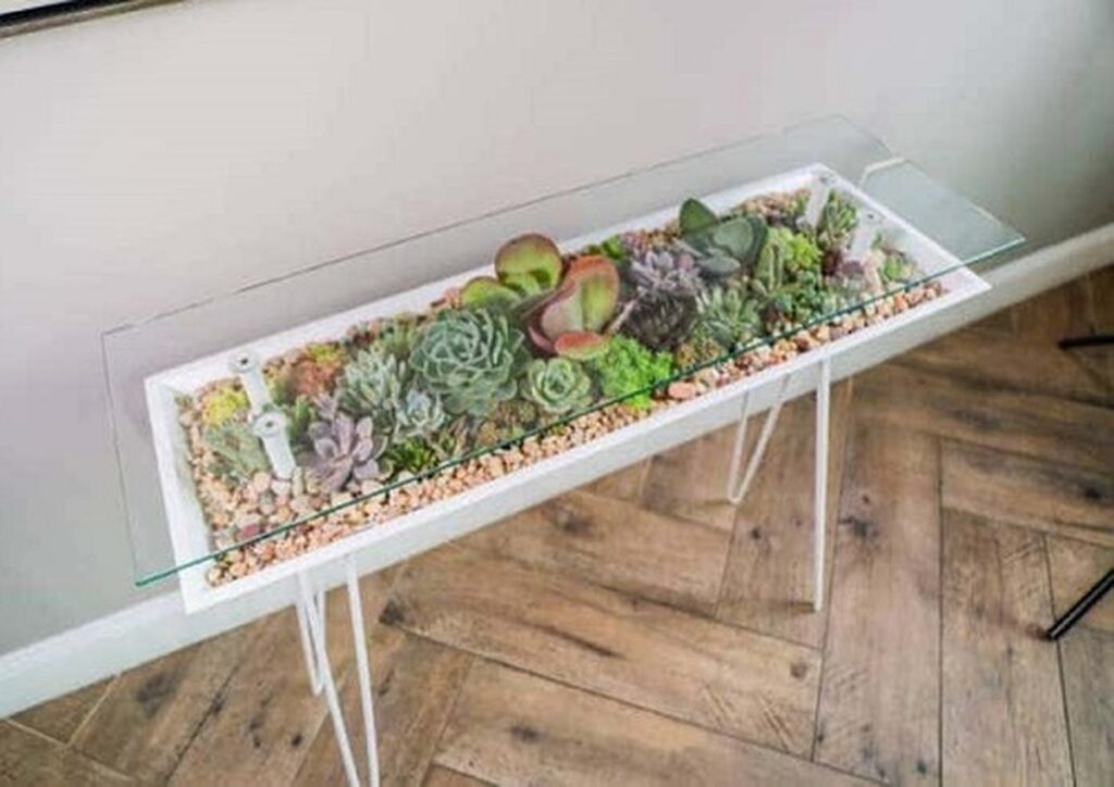 24 Fantastic DIY Plant Table Ideas That Brighten Any Home