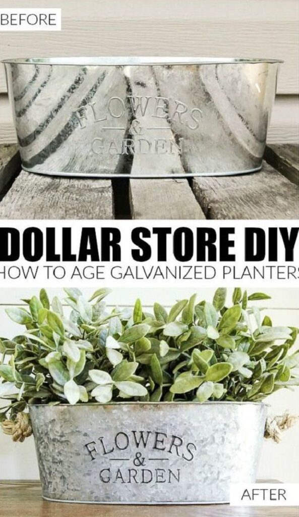 12 Charming DIY Galvanized Metal Planters With Step-by-Step Guides