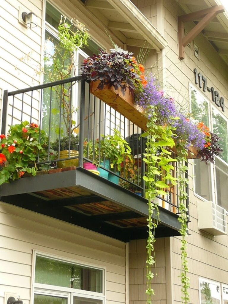 26 Clever DIY Railing Planter Ideas For Tiny Balcony Gardens