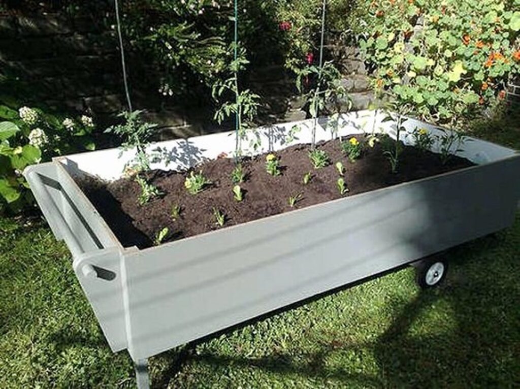 29 Clever DIY Mobile Garden Ideas for Gardeners On The Go