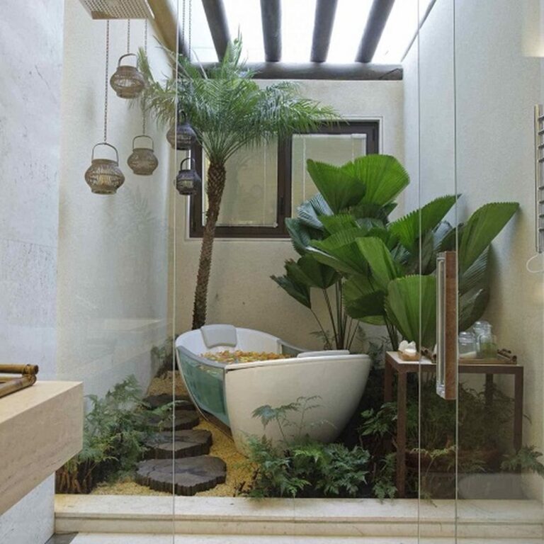 30 Stunning Jungle Bathroom Ideas That Bring Nature Indoors