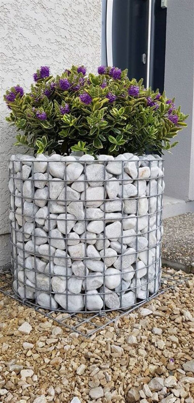 24 Delightful Gabion Plant Stand Ideas for Your Outdoor Oasis