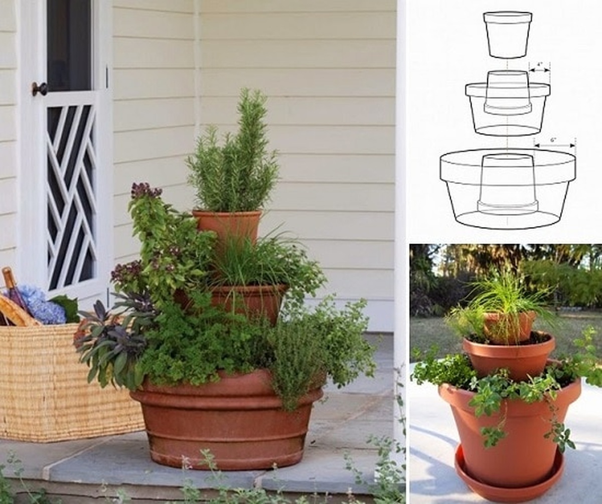 12 Clever Space Saver DIY Herb Tower Ideas for Small Gardens