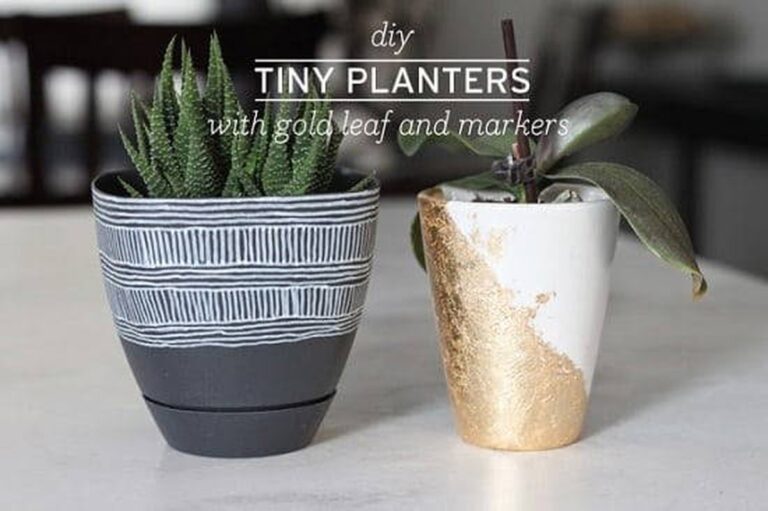36 Adorable DIY Tiny Planters to Make in a Snap