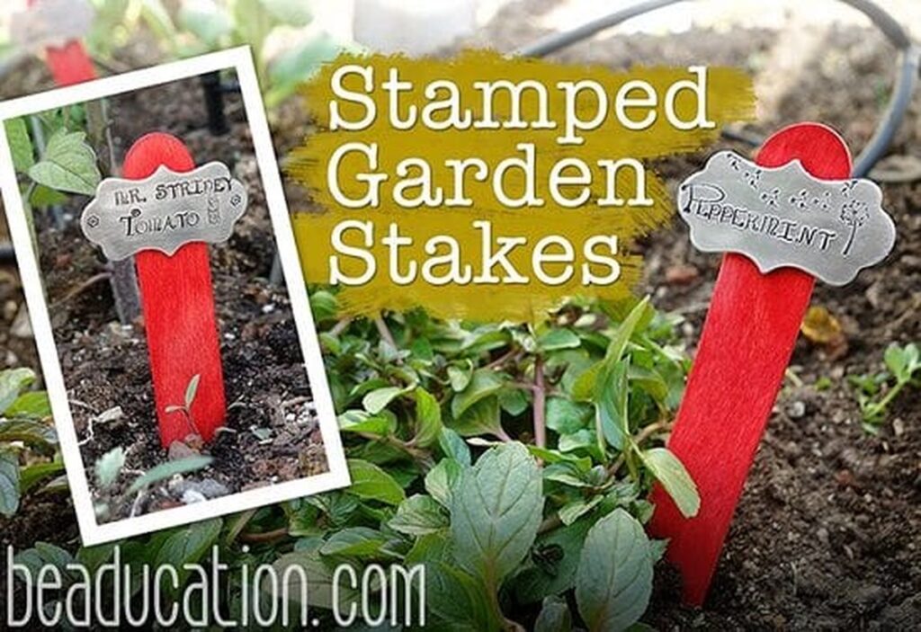 23 Amazing DIY Garden Stake Ideas That Spark Joy