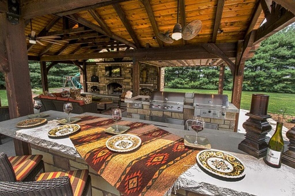50 Stunning Big Outdoor Kitchen Ideas for Dreamy Backyard Cooking