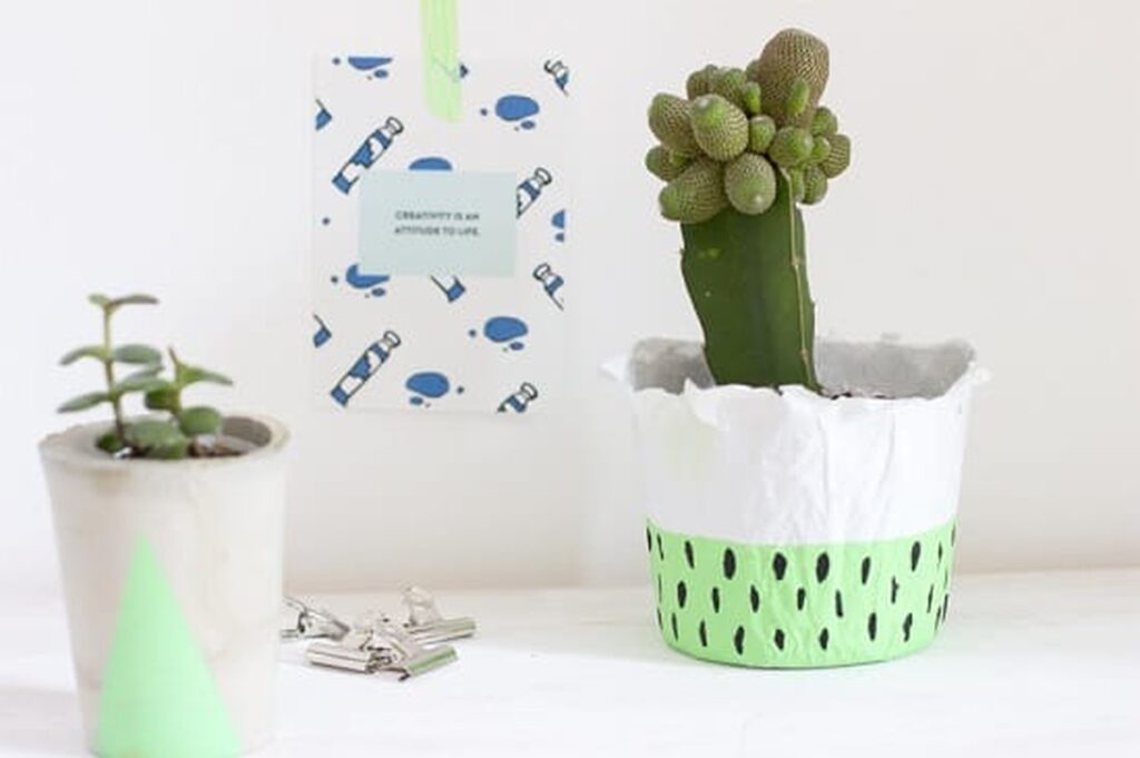 14 Charming Ways to Recycle Papers Into DIY Paper Plant Pots