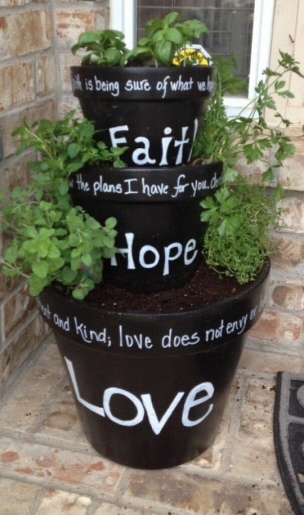18 Charming DIY Stacked Pot Ideas for Garden Enthusiasts