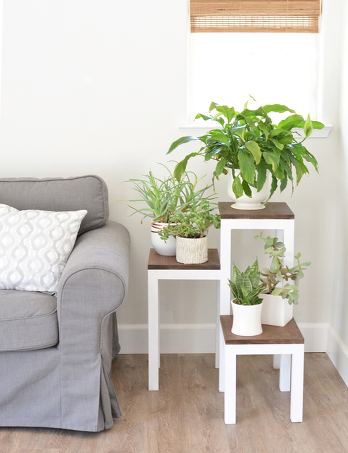 15 Charming DIY Corner Plant Stand Ideas for Houseplants