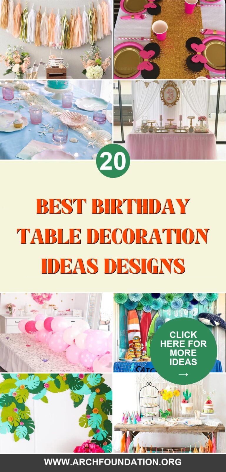 20 Inspiring Table Decoration Ideas for Birthday Celebrations