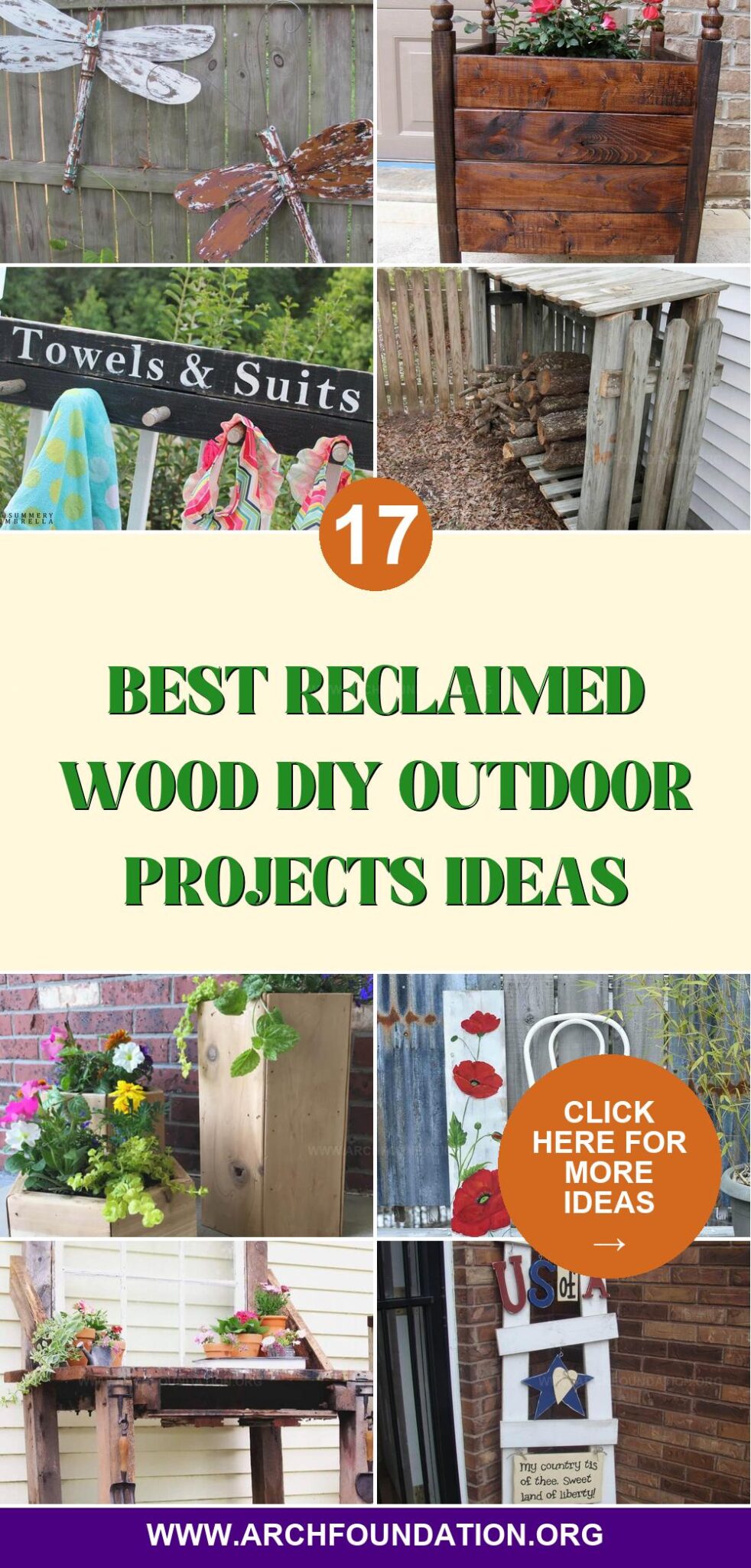 17 DIY Projects Using Reclaimed Wood to Enhance Your Outdoor Area